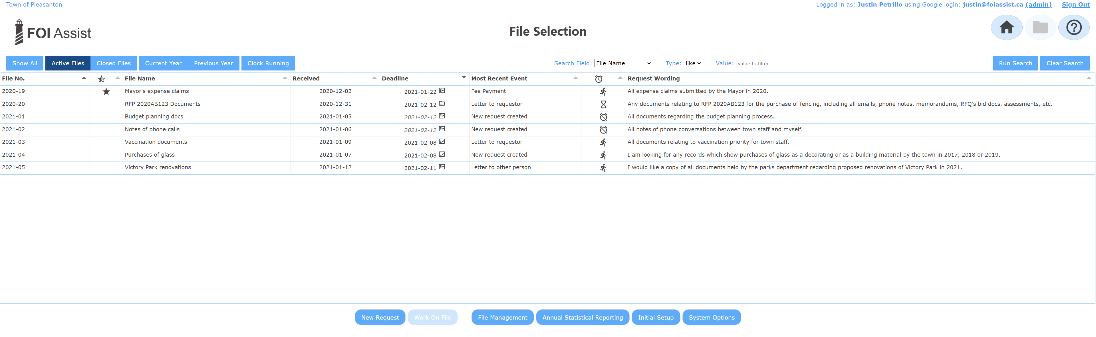 The FOI Assist Software